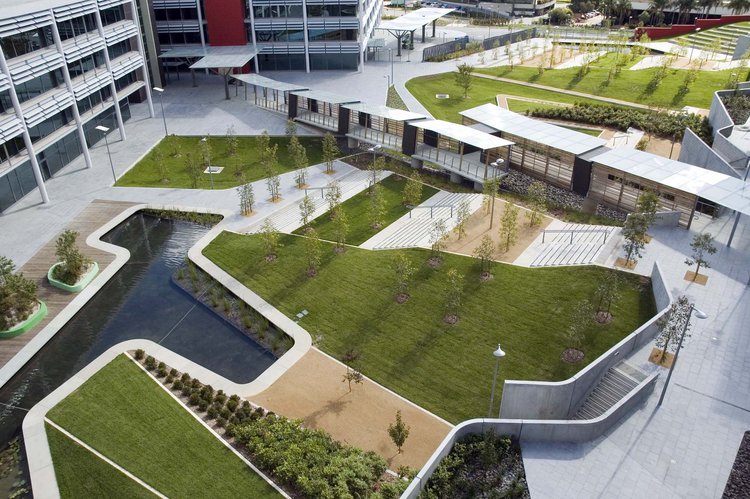 Optus Centre Court | JMD design Landscape Architects